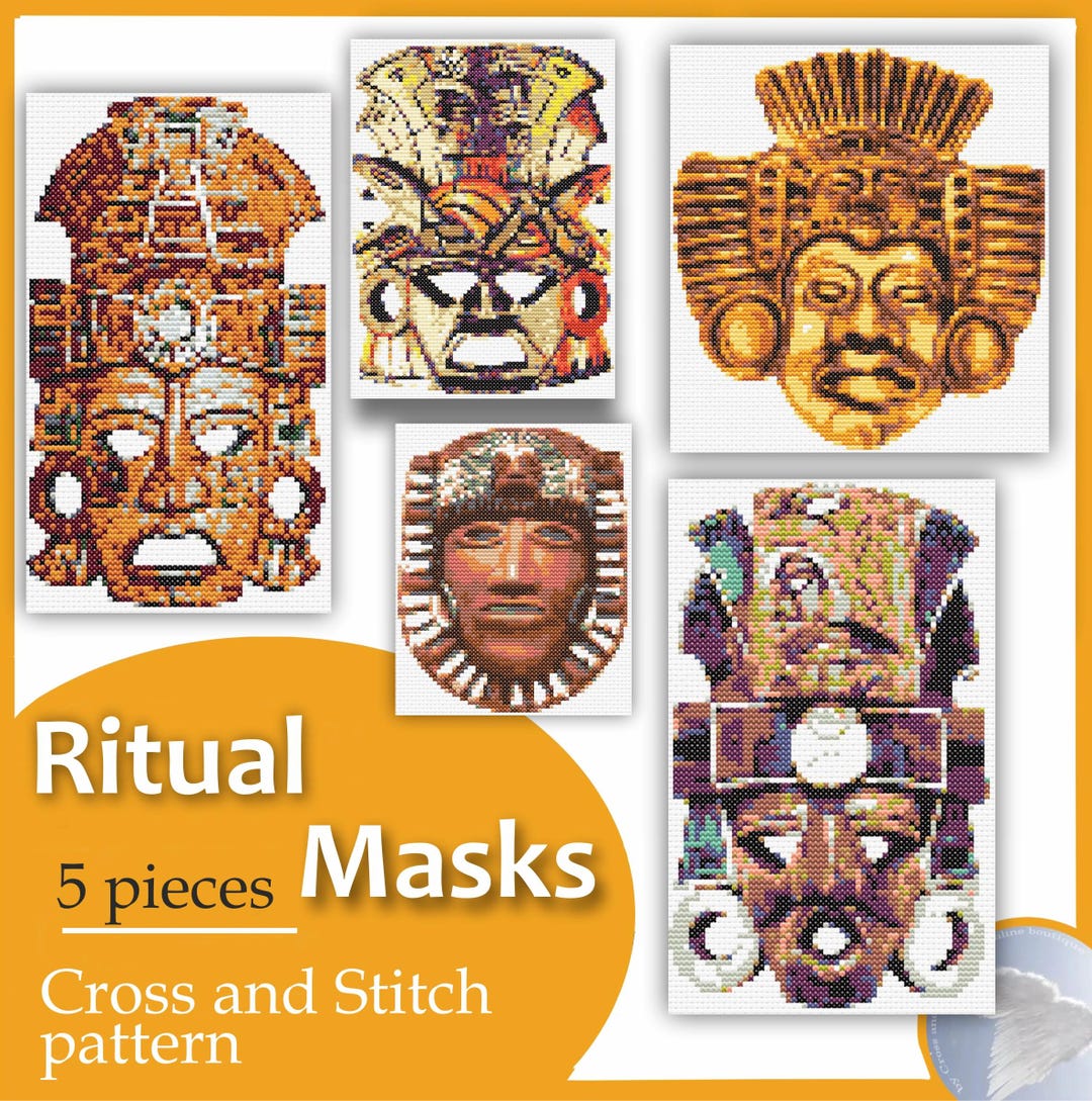 Masks of Groups of Mayan, Which Have a Symbolic Meaning, Are Used in ...