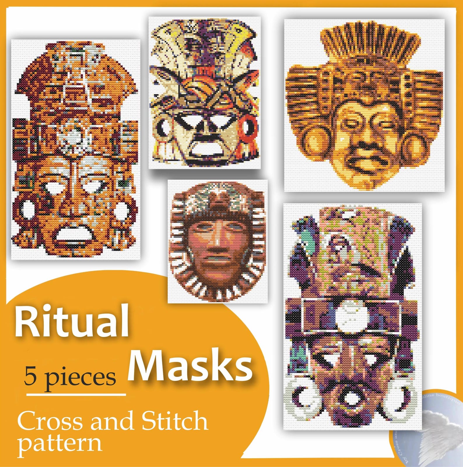 Masks of Groups of Mayan, Which Have a Symbolic Meaning, Are Used in ...