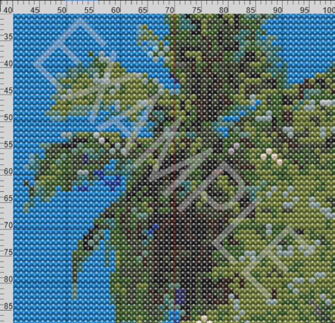 Big Cross Stitch Pattern Family Tree - Etsy