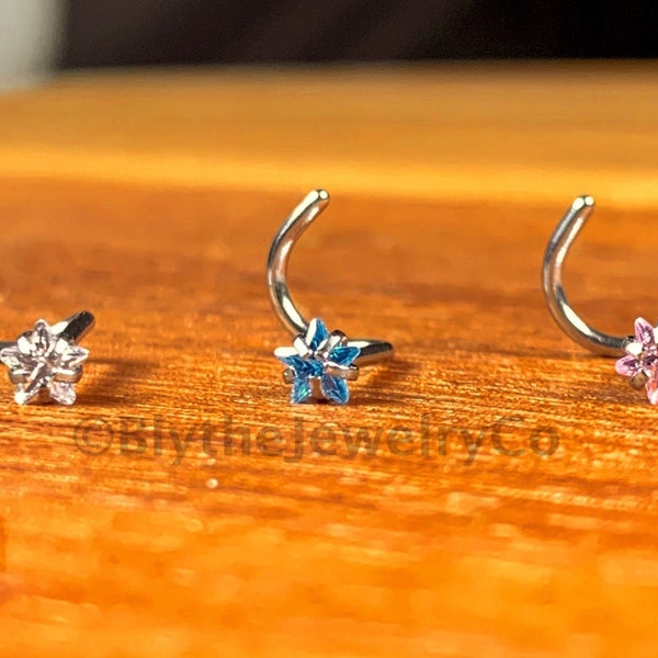 Star Nose Ring - Etsy