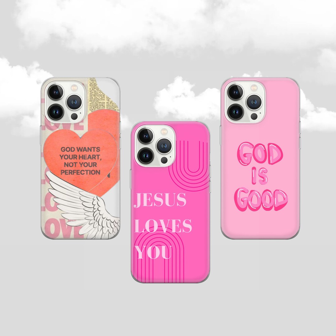 Pink Bible Verse Phone Case Lord Cover for iPhone 15 14 13 12 Pro Xs SE ...