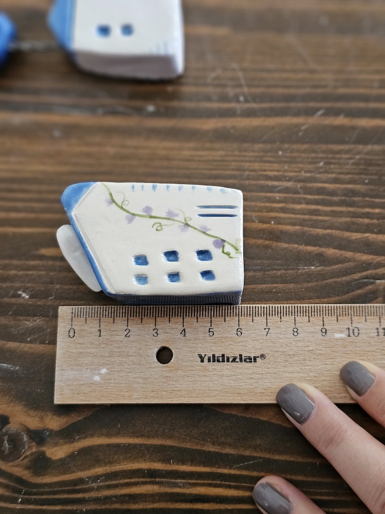 Handmade Ceramic Miniature Houses: Mediterranean Coastal Decor - Etsy