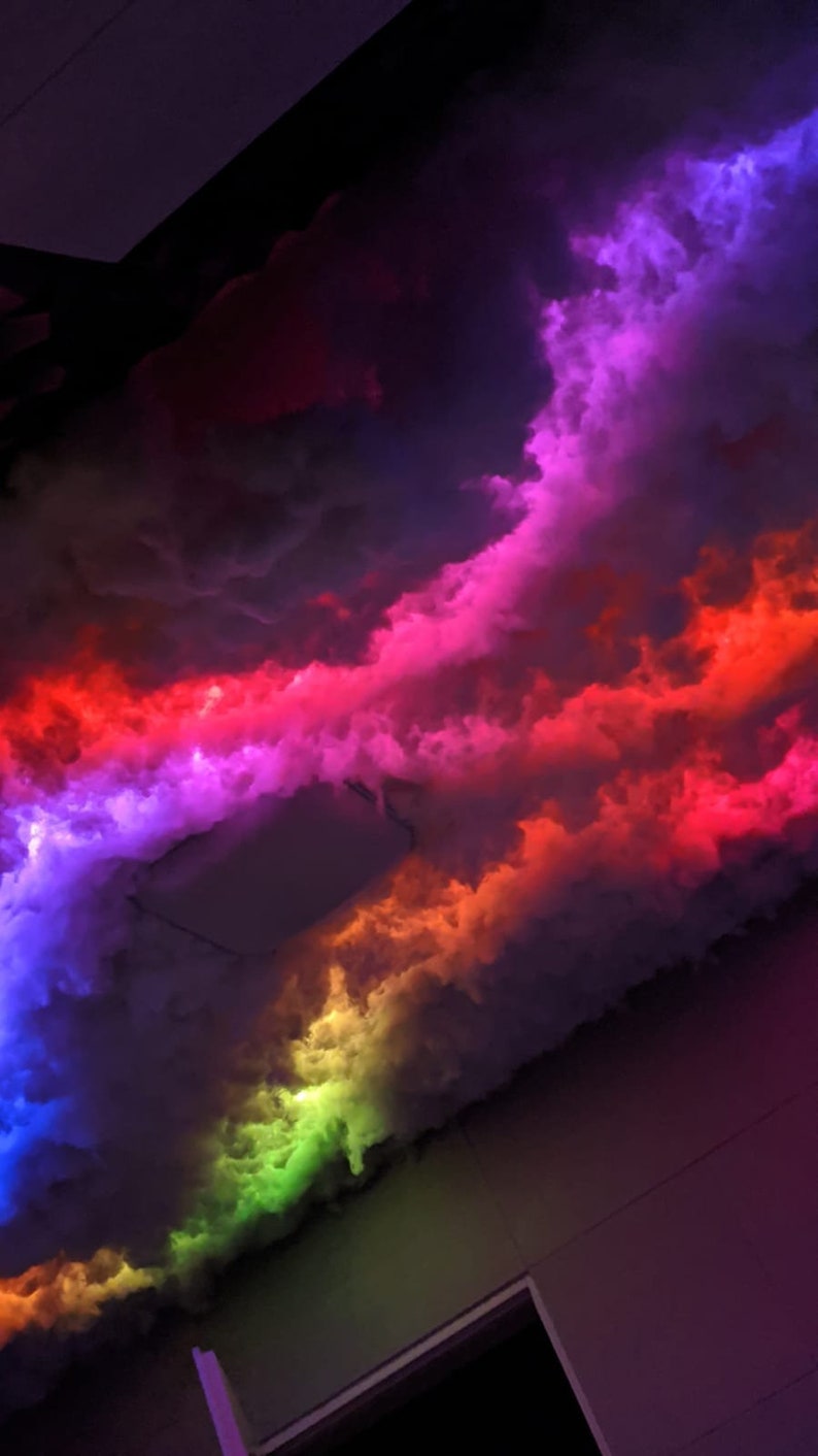RGB LED Lamp + Sound Reaction: Cloud - Etsy