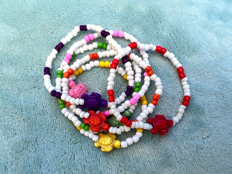 Colorful Sea Turtle Bracelets - Etsy