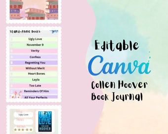 Colleen Hoover Blue Cozy Reading Session Book Checklist, Coho Reading ...