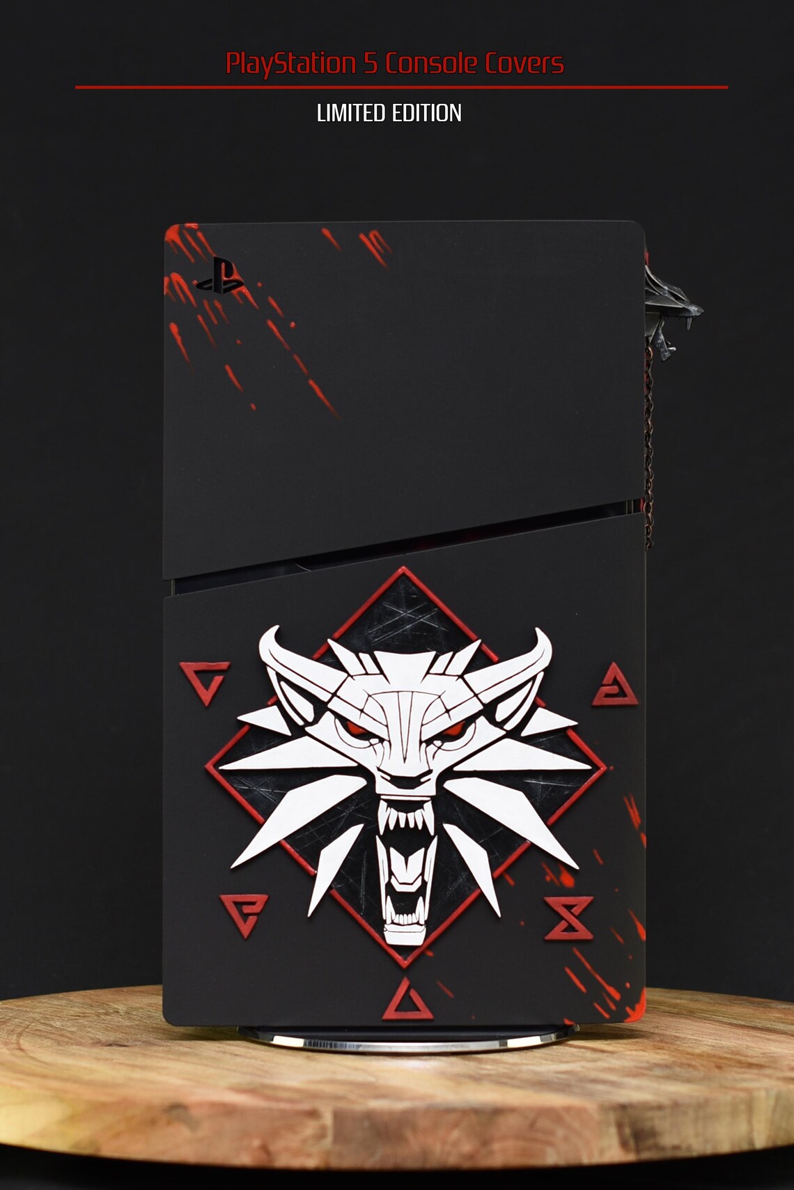 Custom the Witcher 3 Inspired Playstation 5 Slim Disc Console Covers ...