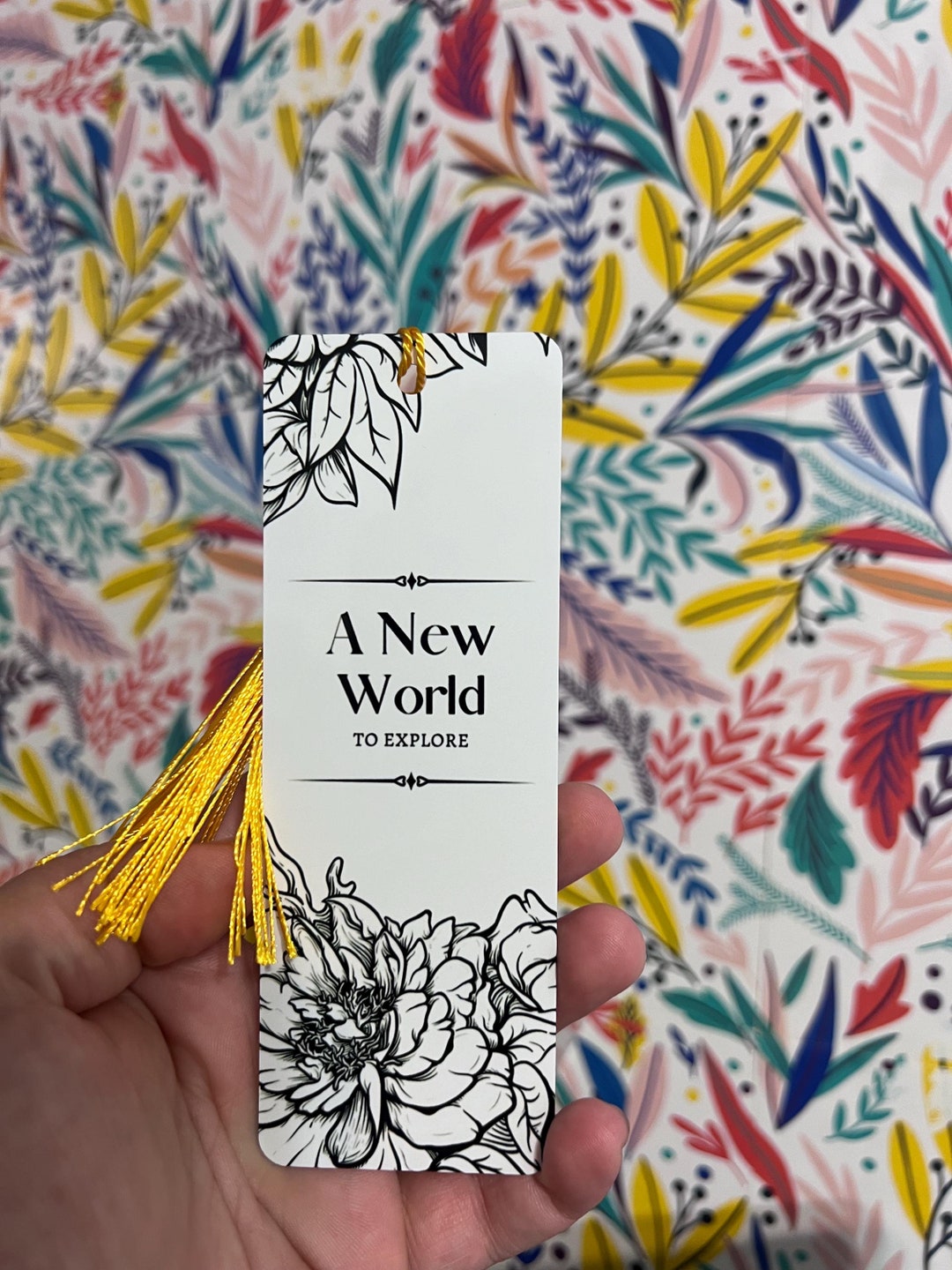 New World Bookmark-bendable Metal, ONE Side Only - Etsy