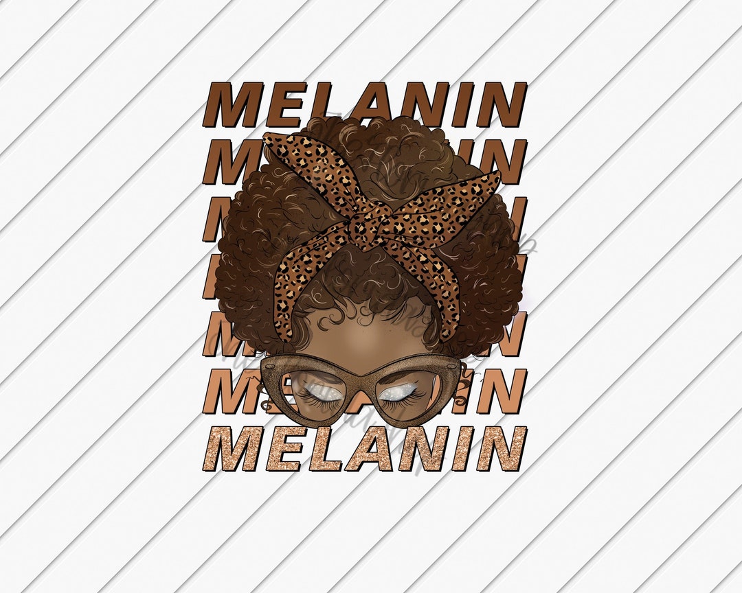 Melanin Png, Black Queen Png, Afro Png, Messy Bun, Sublimation Designs ...