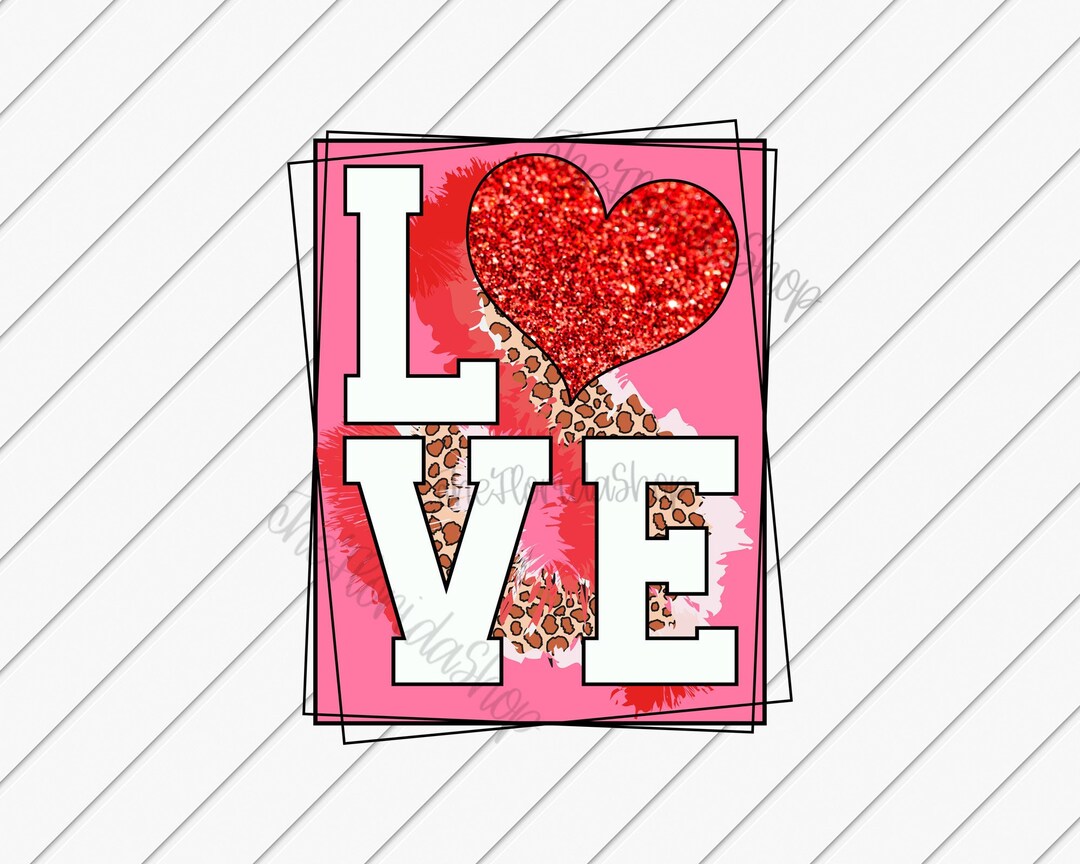Love Png, Tie Dye Valentine's Png, Happy Valentine's Day, Sublimation ...