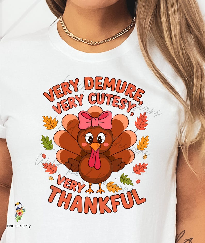 Very Demure Very Cutesy Very Thankful Png, Cute Thanksgiving Png, Funny ...