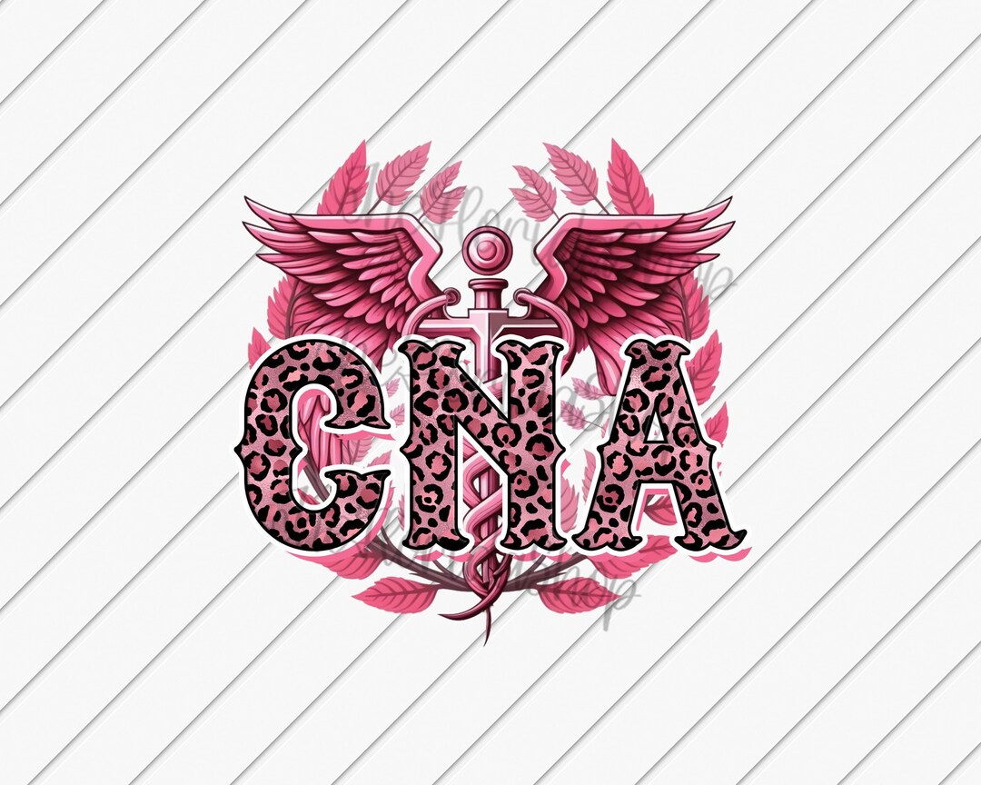 CNA Pink Caduceus Png, Nurse Sublimation Designs Downloads, Certified ...
