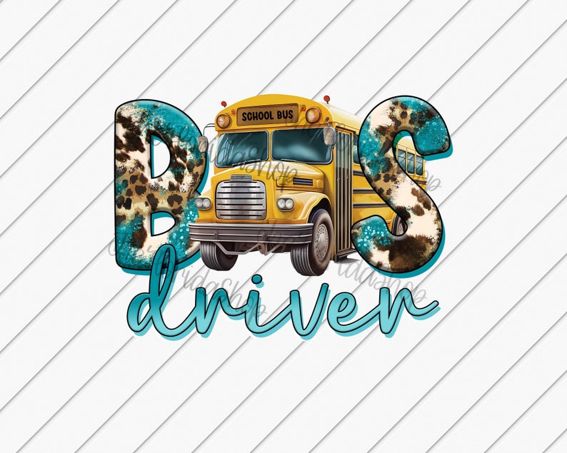 Bus Driver Png, School Bus Png, Leopard Print, Teacher Appreciation ...