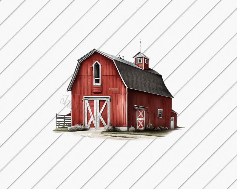 Red Barn Png Sublimation Design Western Png Farm Png - Etsy