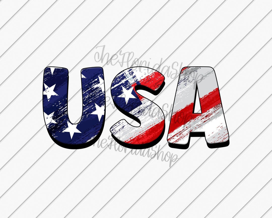 USA Png, American Flag Png, Sublimation Design, Memorial Day Png, 4th ...