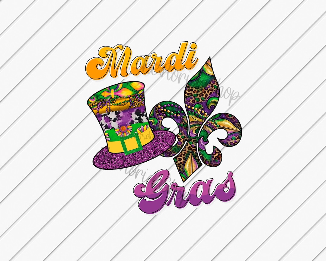 Fleur De Lis, Mardi Gras Png, Fat Tuesday, Sublimation Designs ...