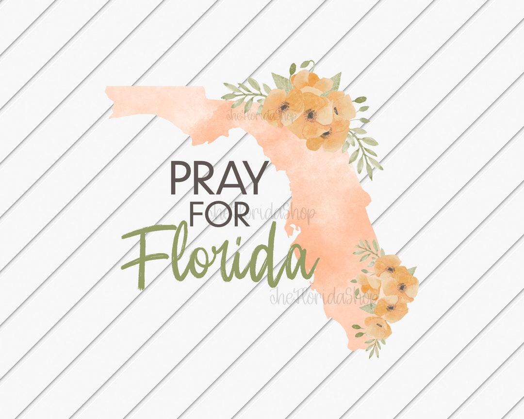 Pray for Florida Design, Sublimation Designs Downloads, Florida ...