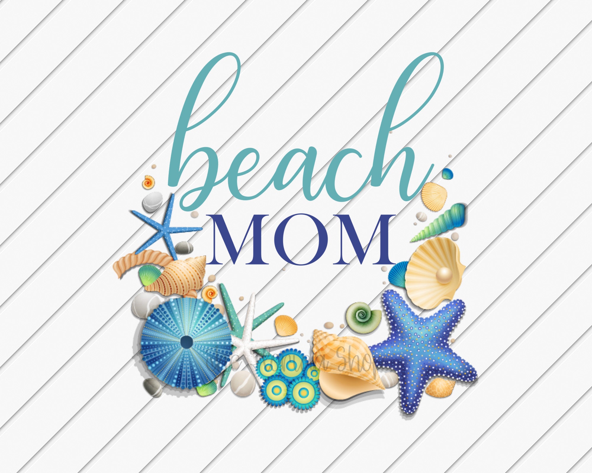 Sublimation Designs Downloads Beachy Mom Sublimation File - Etsy