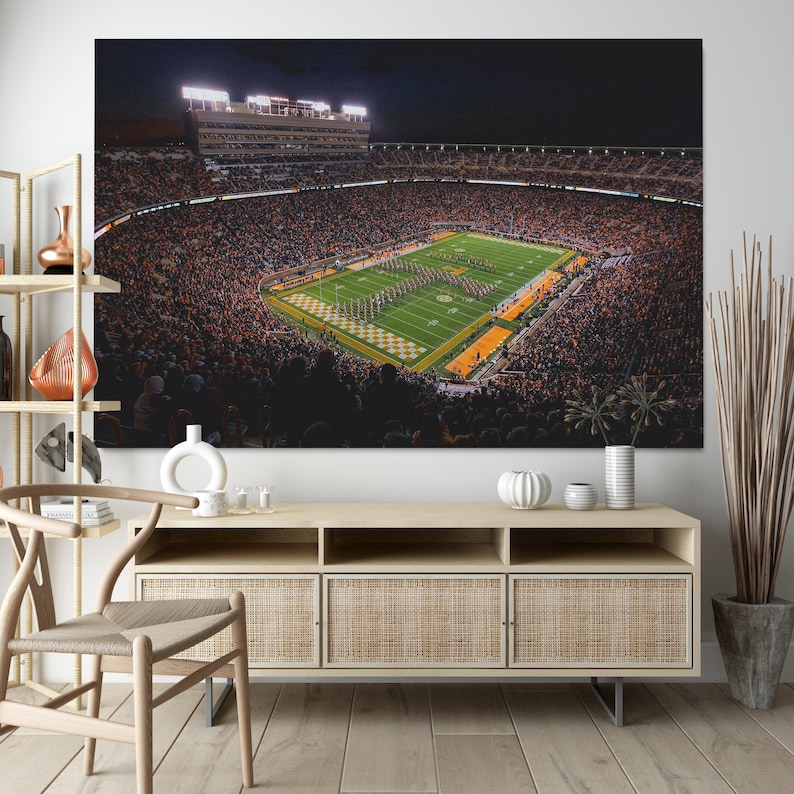 Neyland Stadium Art, Stadium Canvas, Stadium Wall Decor, Football ...