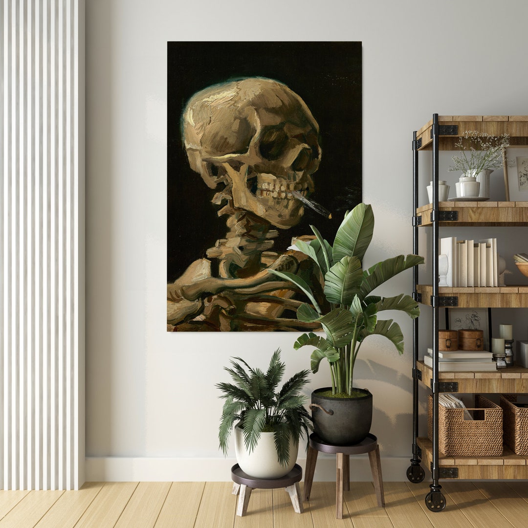 VINCENT VAN GOGH Skull of a Skeleton With Burning Cigarette, Master ...