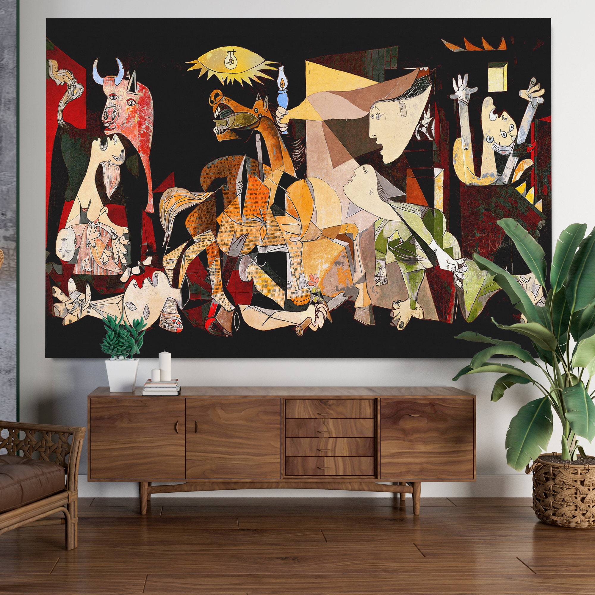 Guernica Canvas, Pablo Picasso Guernica Painting Print,guernica Art ...