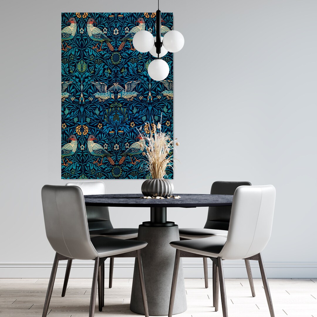 WILLIAM MORRIS Birds fabric Textile Art, Interior Design, Antique ...