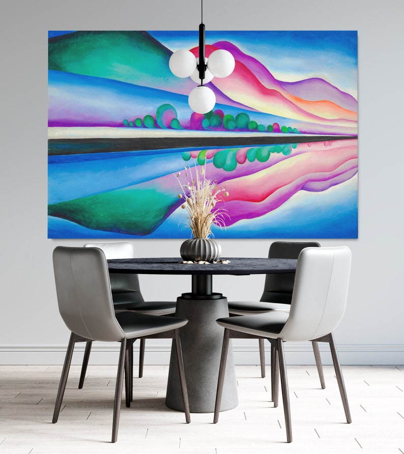 Georgia Okeeffe Lake George Reflection c. 19211922 Classic Famous ...