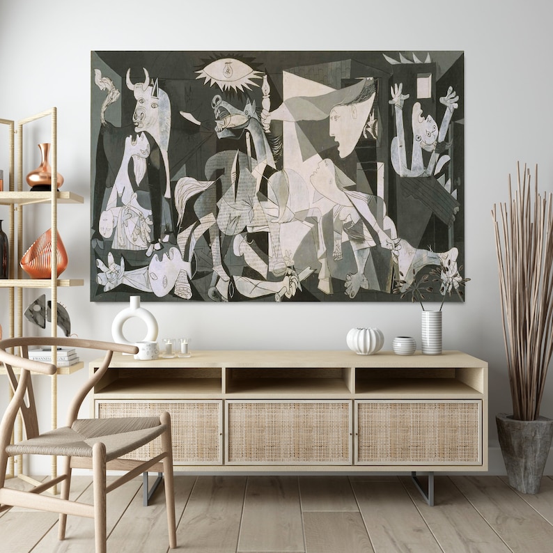 PABLO PICASSO Guernica c. 1937, Cubism, Surrealism, Famous Art ...