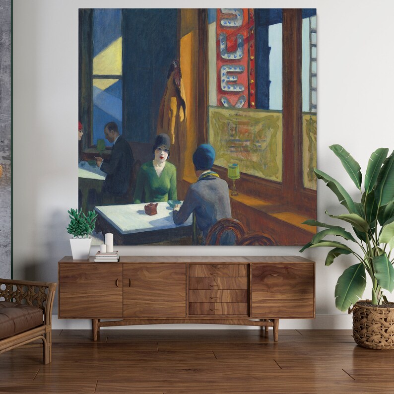 EDWARD HOPPER Chop Suey c. 1943, Realism, Modernism, American Artist - Etsy