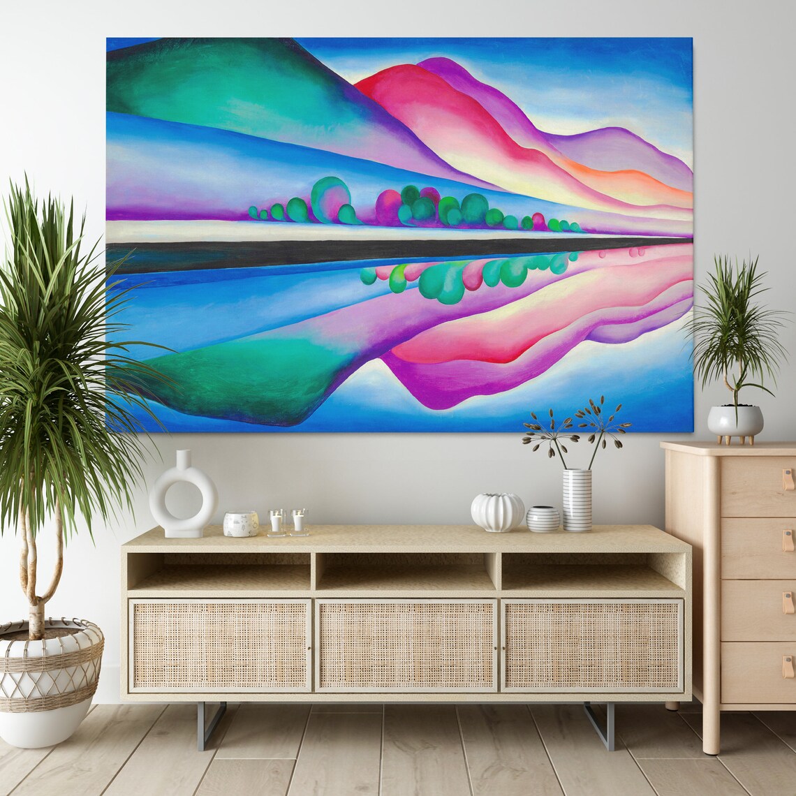 Georgia Okeeffe Lake George Reflection c. 19211922 Classic Famous ...