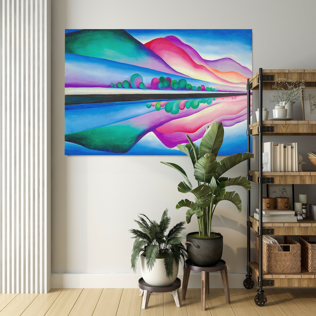 Georgia Okeeffe Lake George Reflection c. 19211922 Classic Famous ...