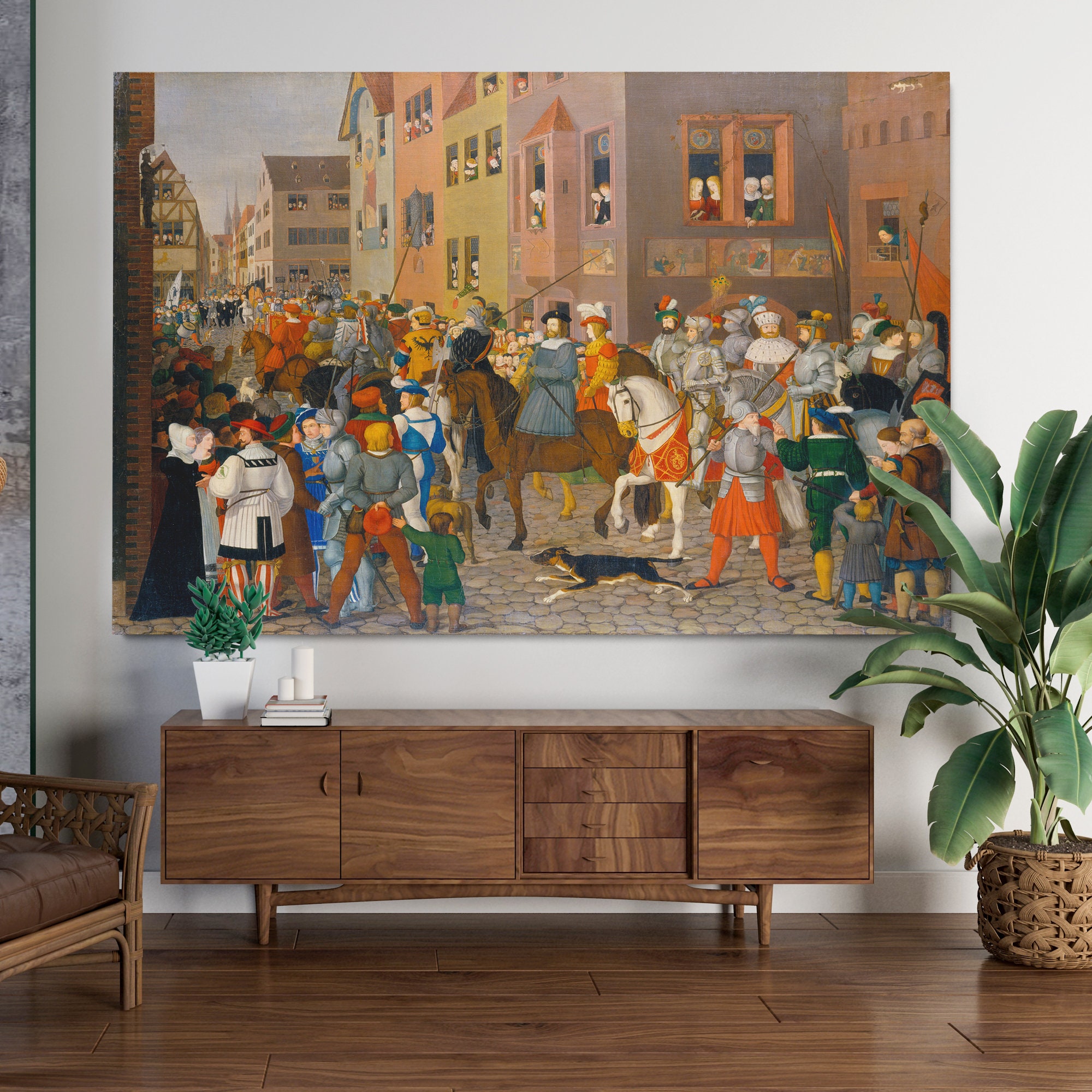 FRANZ PFORR the Entry of King Rudolf of Habsburg Into Basel 1273 c ...