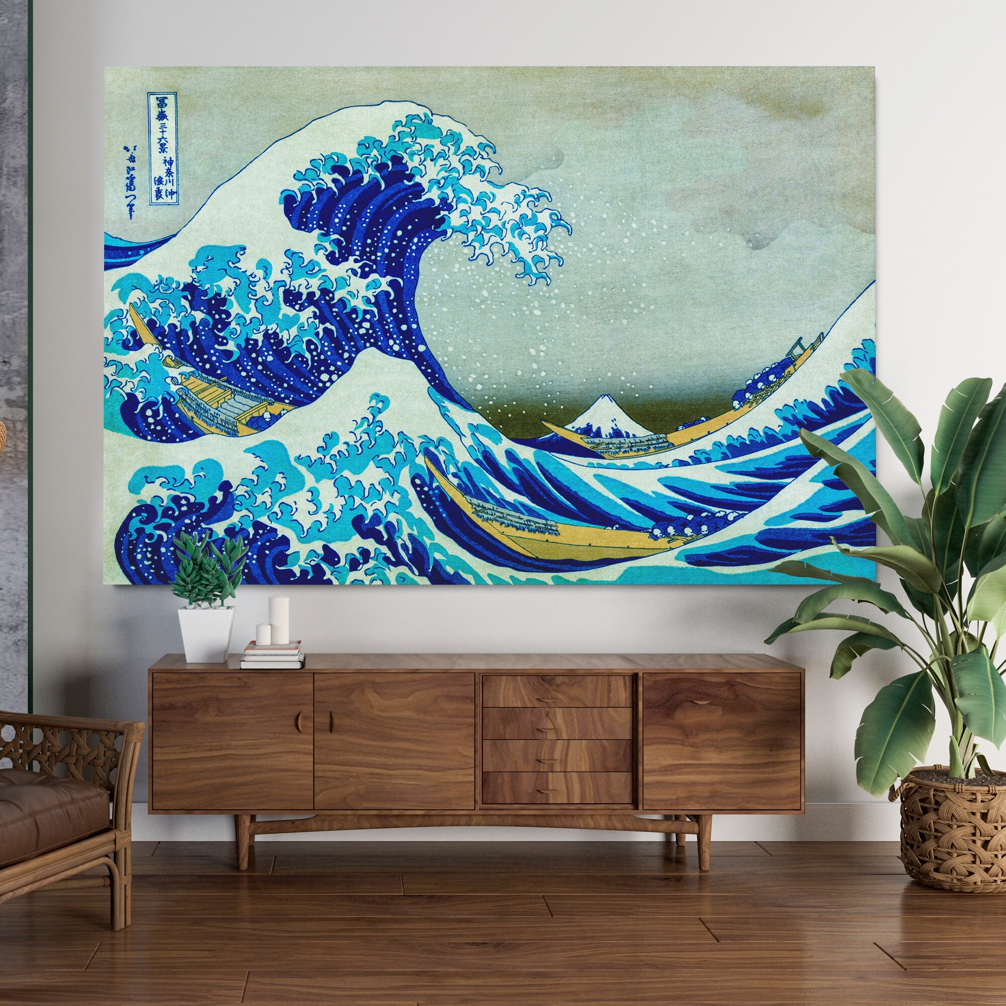 HOKUSAI the Great Wave off Kanagawa c. 1831, Japanese Art / Premium ...