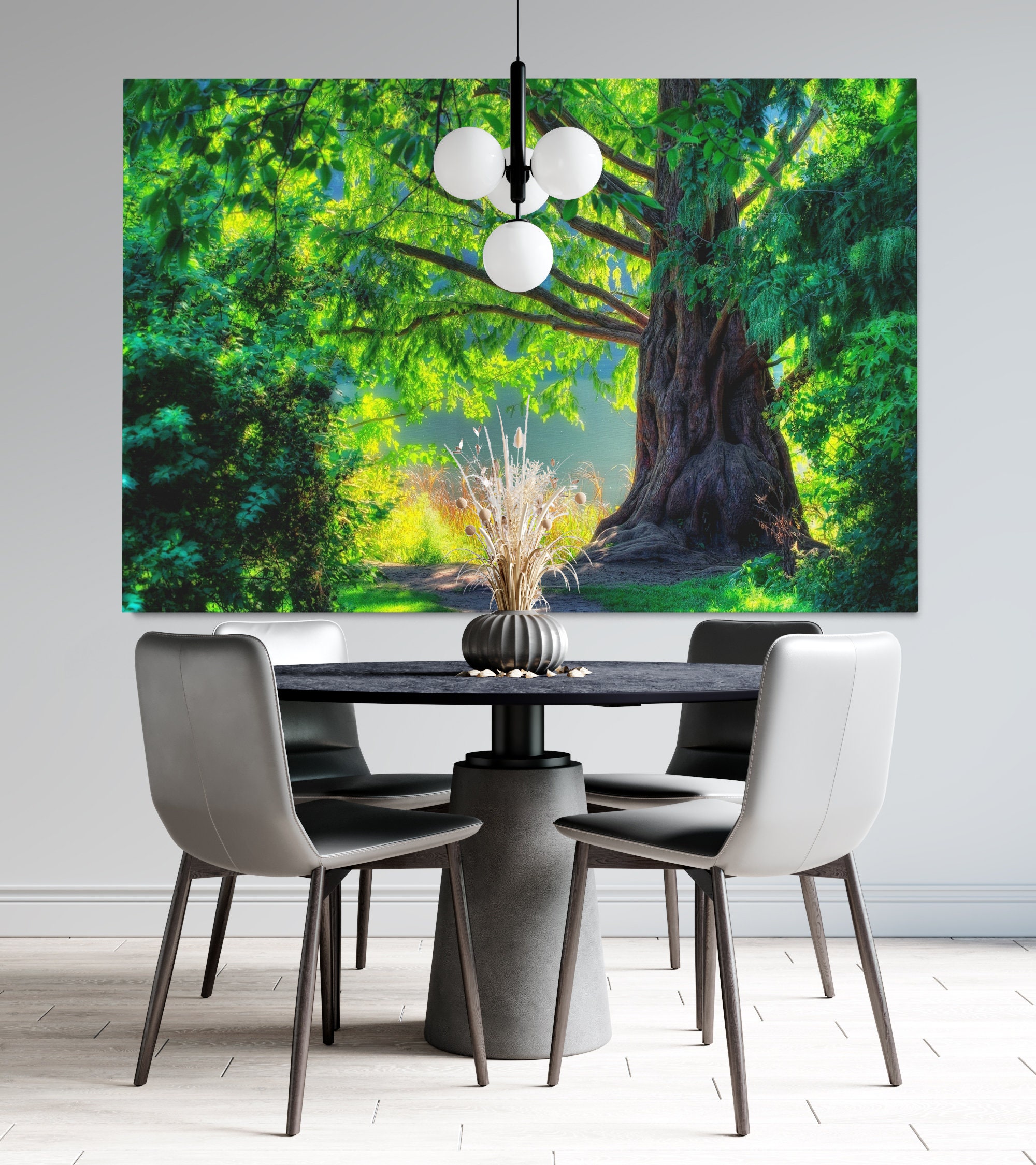 Nature Forest Tree Wall Art Design, Nature Wall Art, Tree Art Print ...