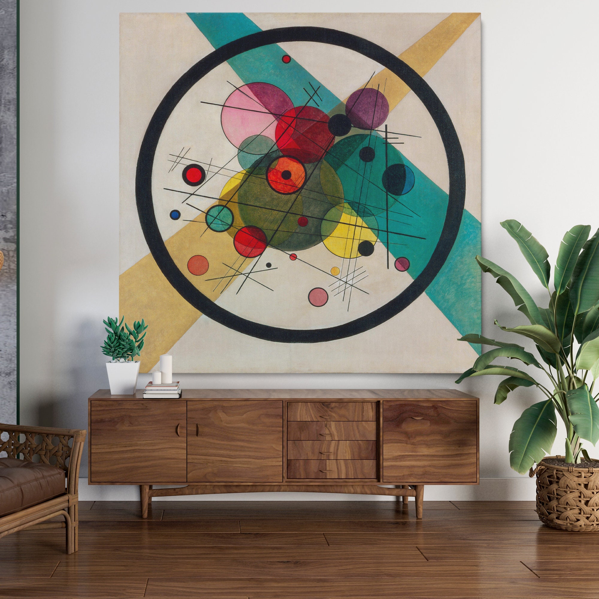 WASSILY KANDINSKY Circles in a Circle c. 1923 Expressionism Art ...