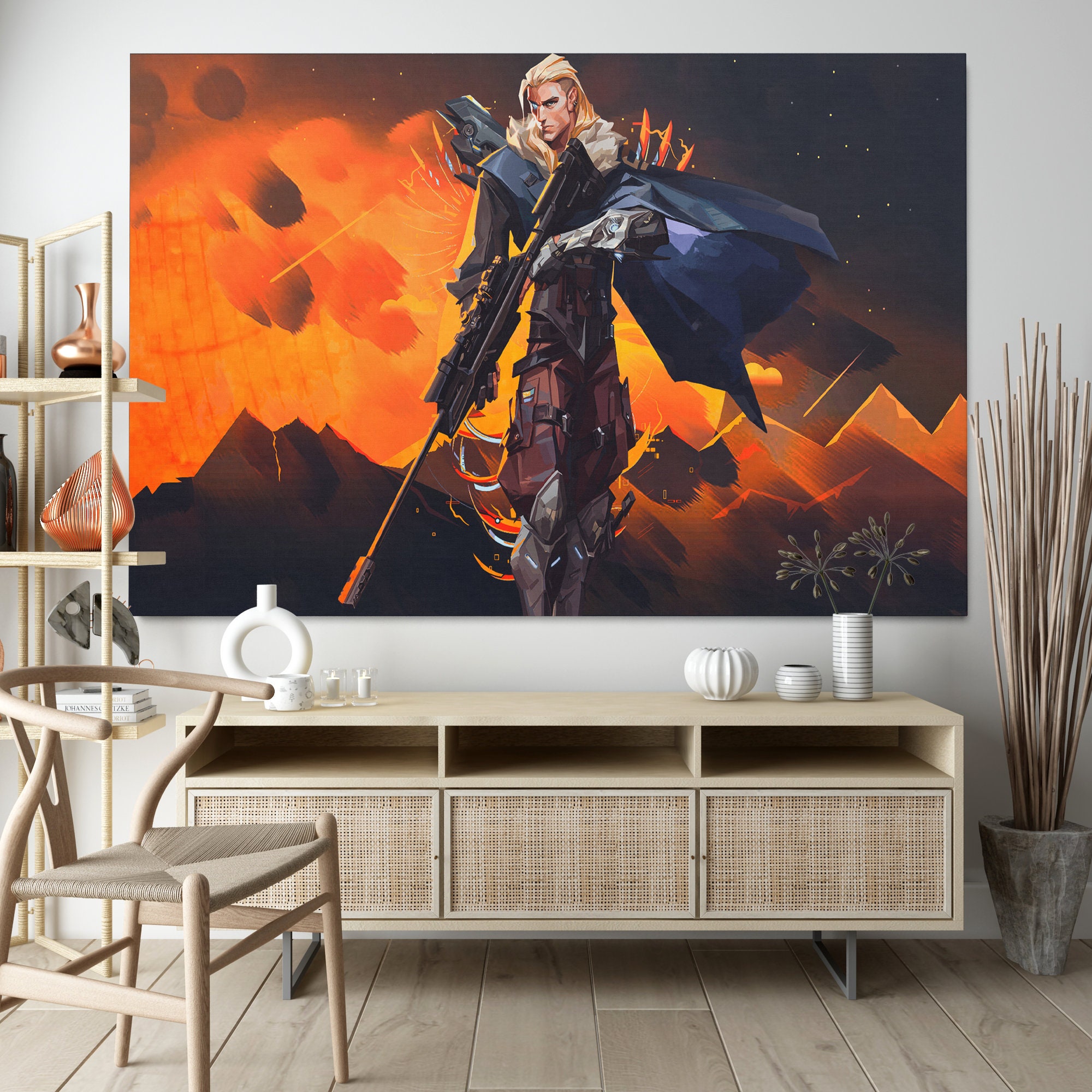 Sova Valorant Wall Art, Valorant Art, Valorant Gaming Wall Decor, Video Game Poster / Premium ...