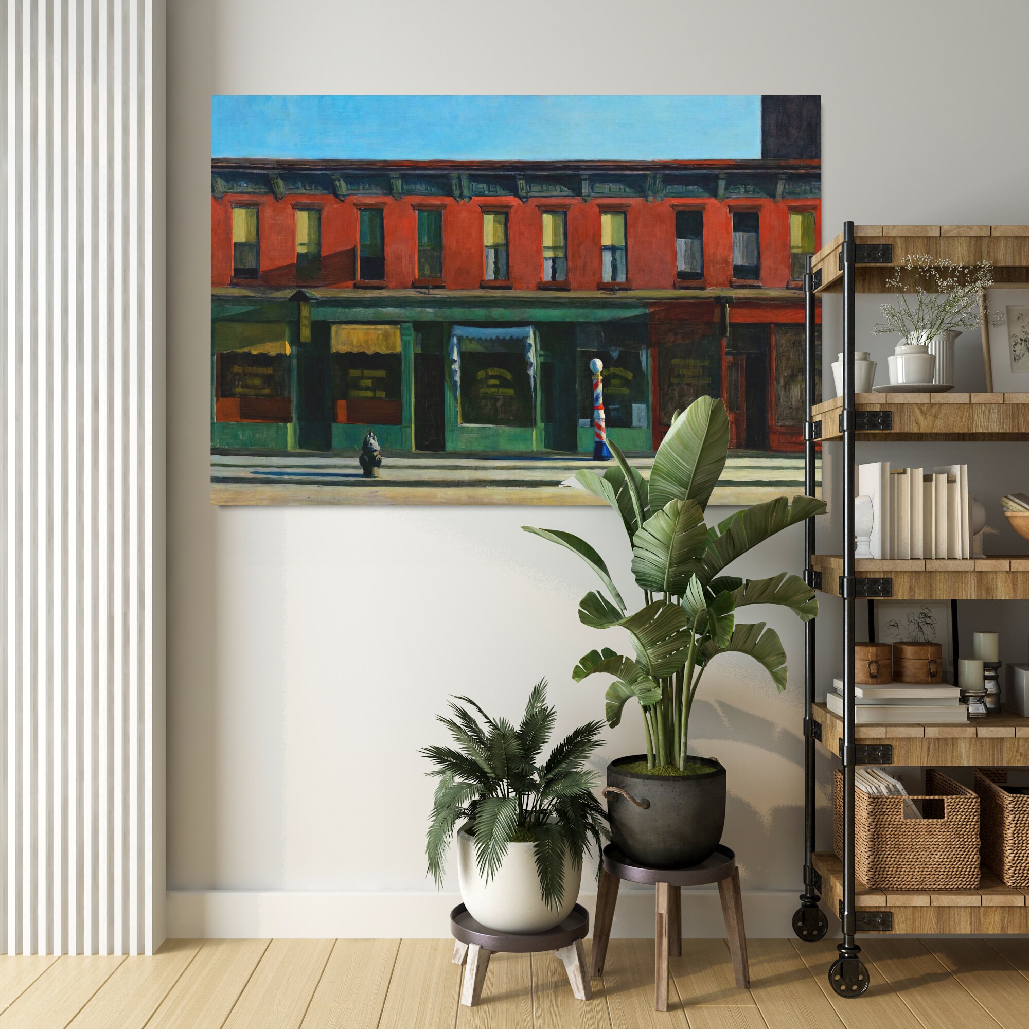 EDWARD HOPPER Early Sunday Morning c. 1930, Giclée Art, Modern Wall Art ...