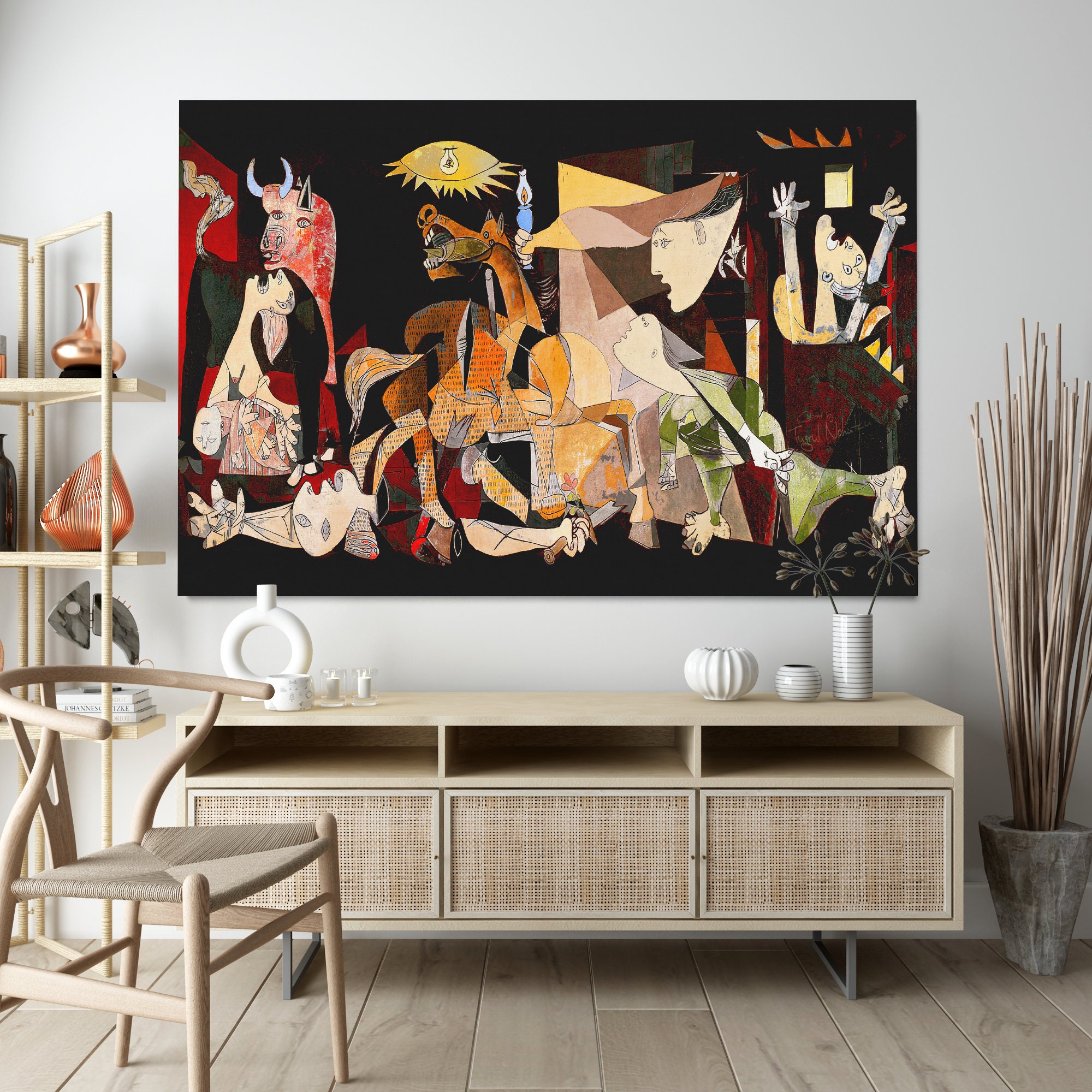 Guernica Canvas, Pablo Picasso Guernica Painting Print,guernica Art ...