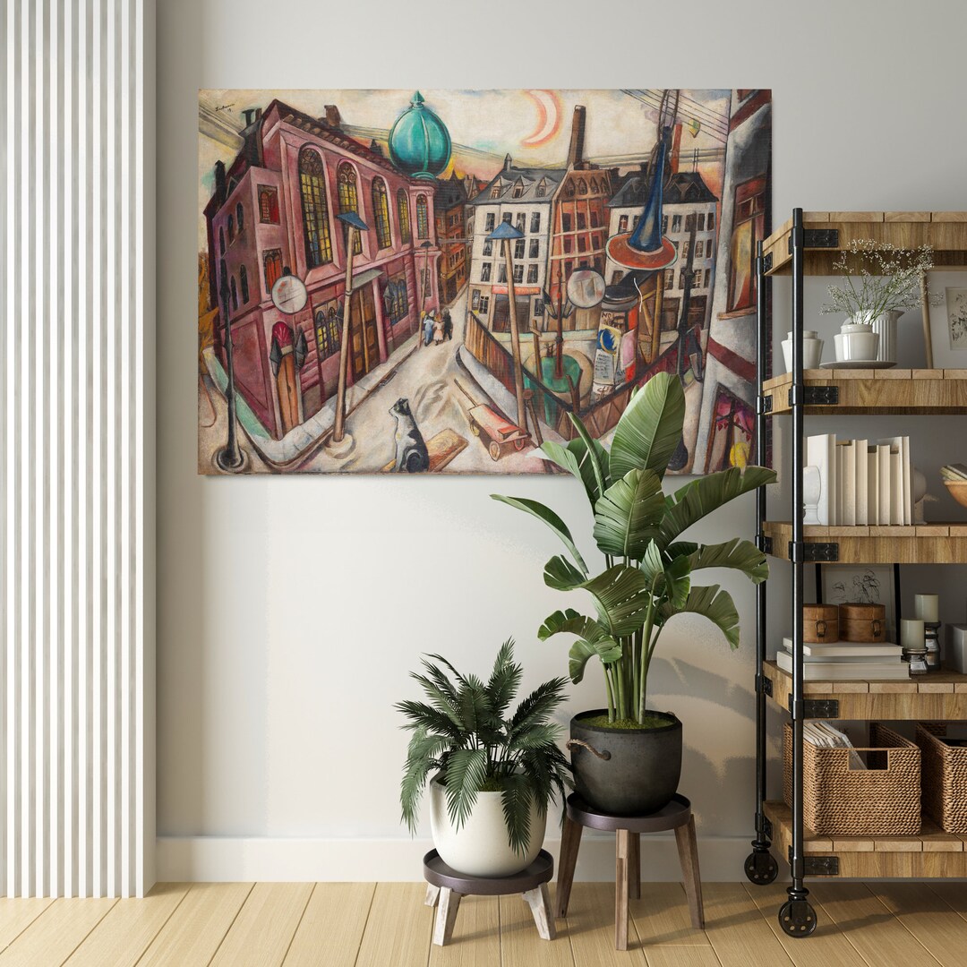 MAX BECKMANN the Synagogue in Frankfurt Am Main c. 1919, German ...