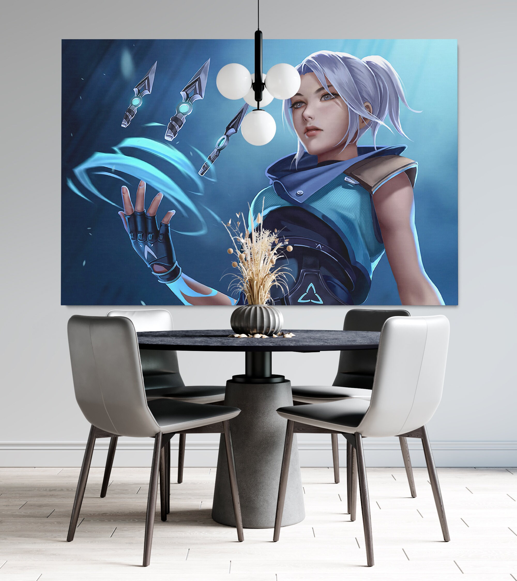 Jett Valorant Wall Art, Valorant Art, Valorant Gaming Room Decor, Video ...