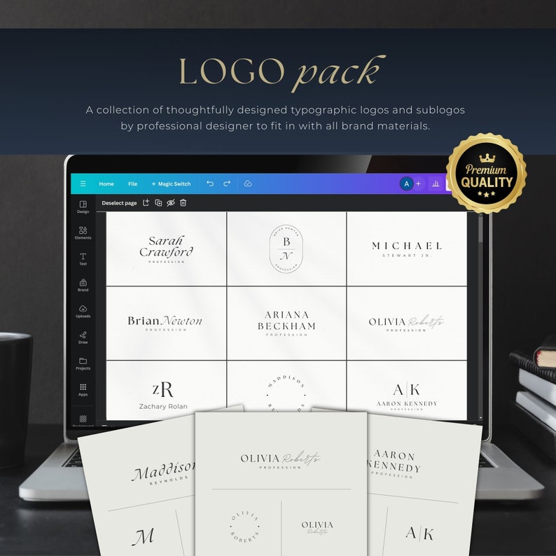 Professional Personal Brand Identity Custom Personal Logo Signature ...