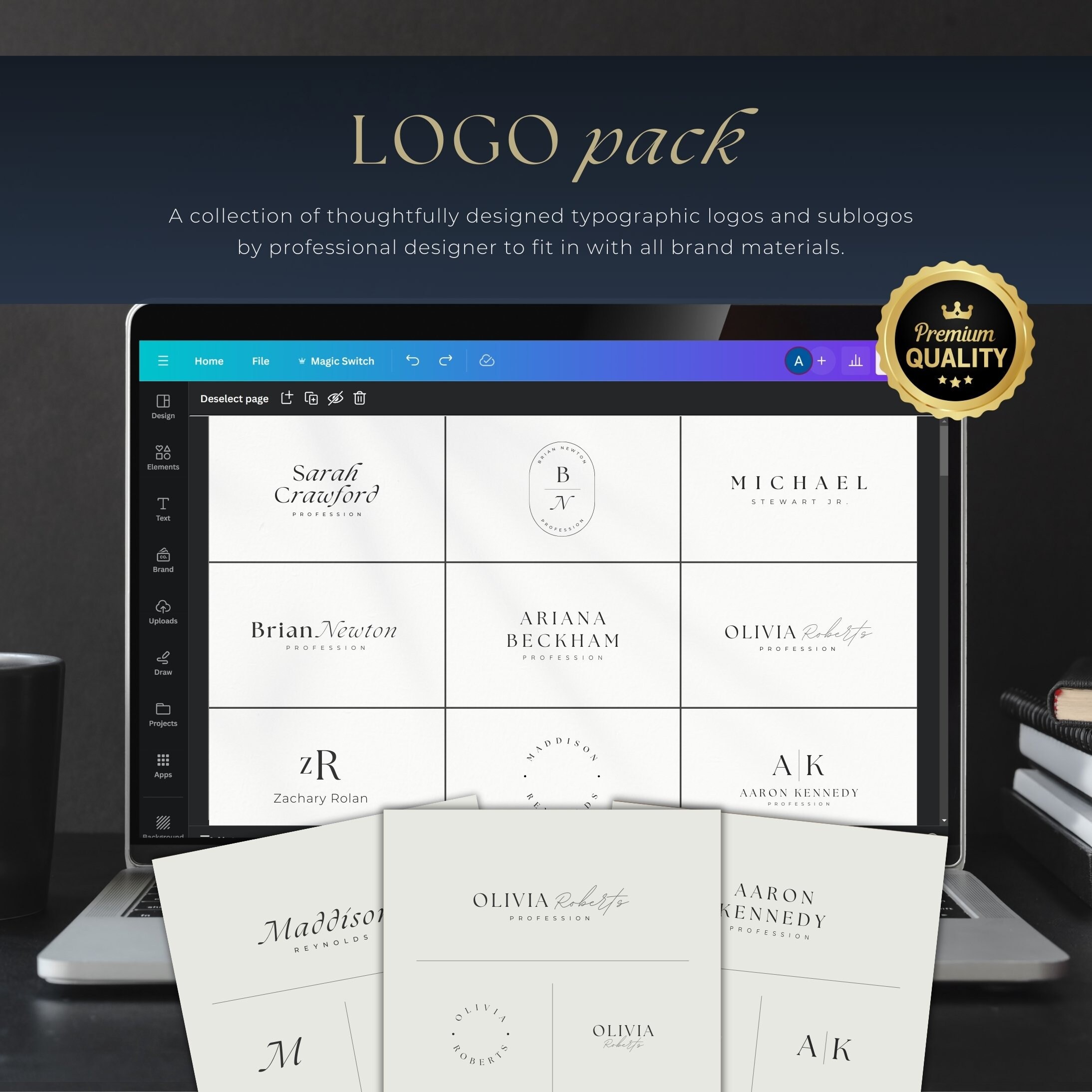 Professional Personal Brand Identity Custom Personal Logo Signature ...