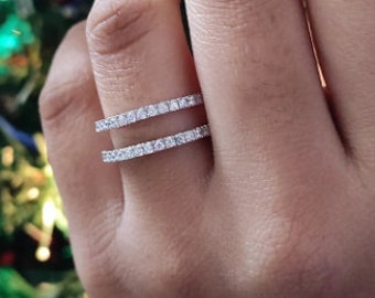 Lab Created Diamond Ring Enhancer - Etsy