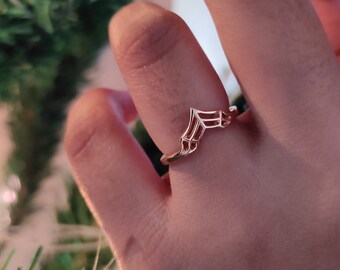 Spider Web Stackable Ring - Etsy