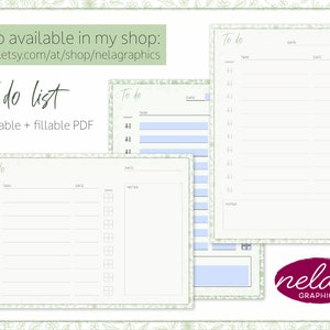 Daily Planner | Printable - Fillable PDF | Goodnotes, Notability ...