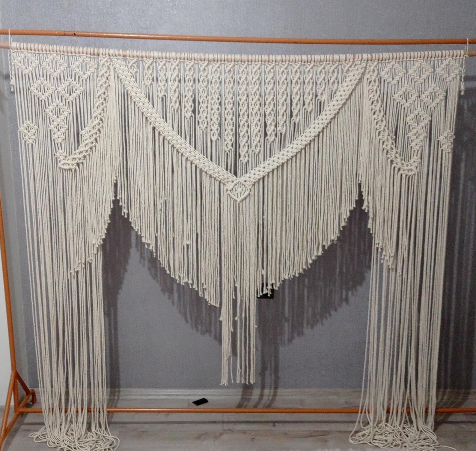 Handmade Macrame Curtain Macrame Wedding Backdrop Macrame - Etsy