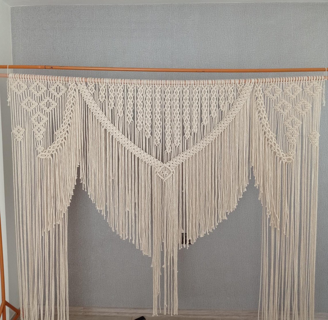 Handmade Macrame Curtain Macrame Wedding Backdrop Macrame - Etsy