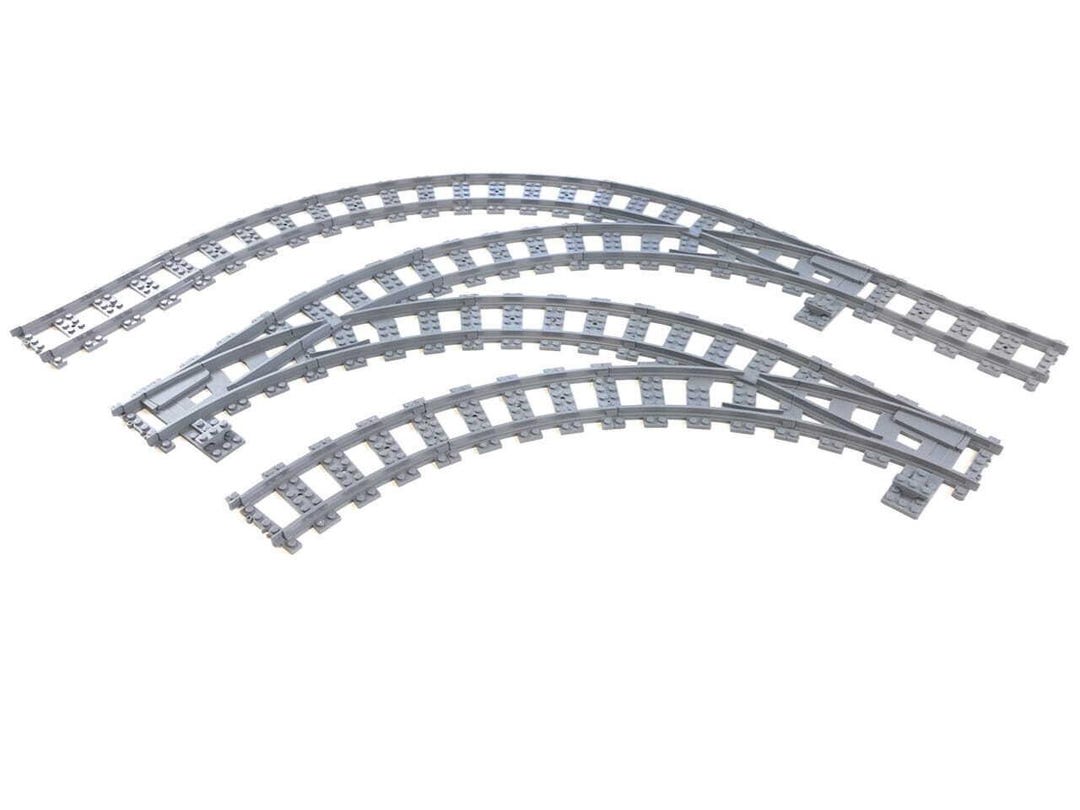 Trixbrix Compact Corner - 2 Left & 1 Right Curved Switches 90 Deg. R40 ...