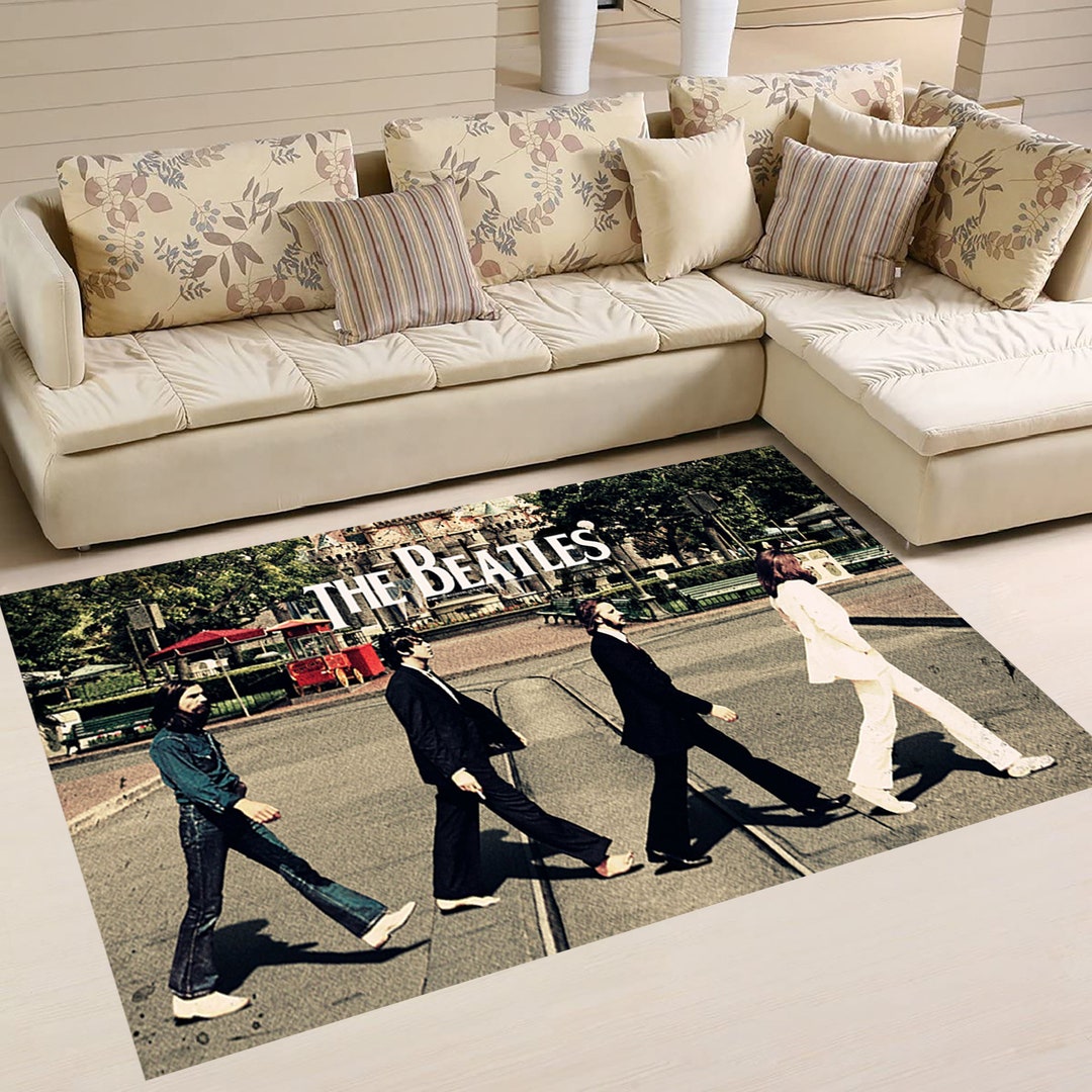 Beatles Rugthe Beatles Rugcolorful Rugcustom Rugliving - Etsy