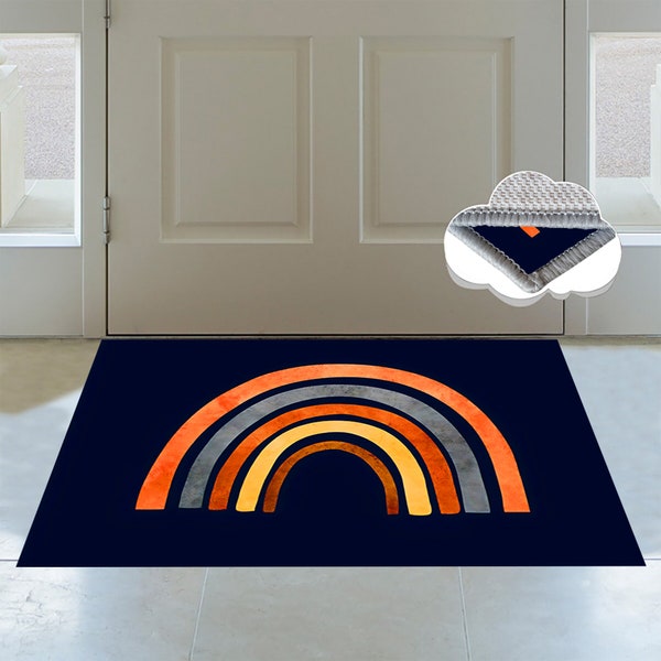 Rainbow Doormat - Etsy