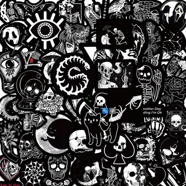 Funny Gothic Stickers - Etsy